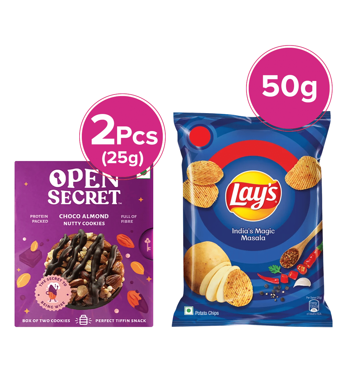 Buy OPEN SECRET OPEN SECRET Choco Almond Cookies & Lays Indias Magic ...