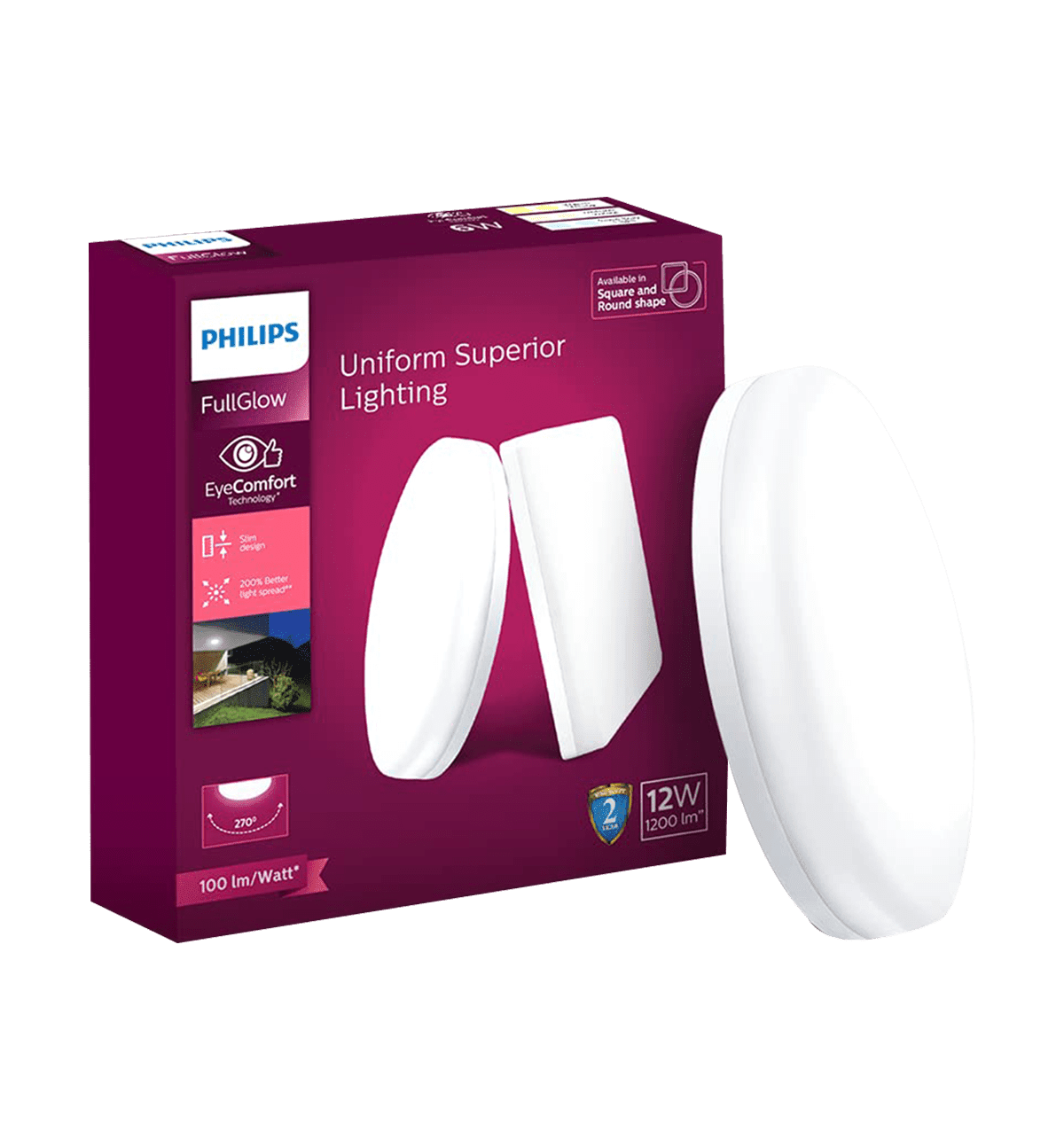 Buy Philips Philips 12 W Round Led Bulbs, 6500 Kelvin (Cool Day White ...