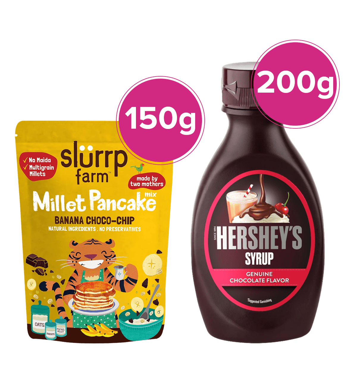 Buy Slurrp Farm Combo Slurrp Farm Millet Pancake Chocochip And Hersheys ...
