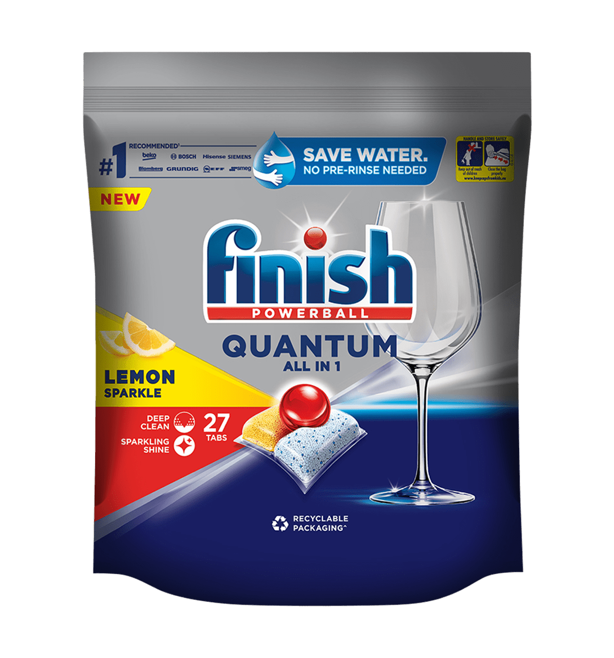 Buy Finish Finish Powerball Quantum All In 1 Max Dishwasher Tablets ...