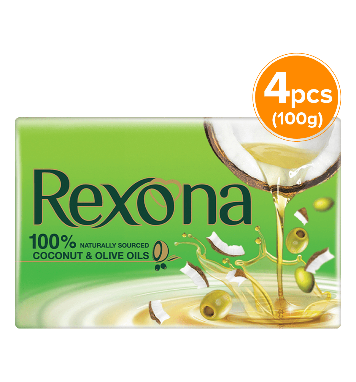 Buy Rexona Rexona Coconut And Olive Oil Soap For Silky Smooth Skin 400 ...