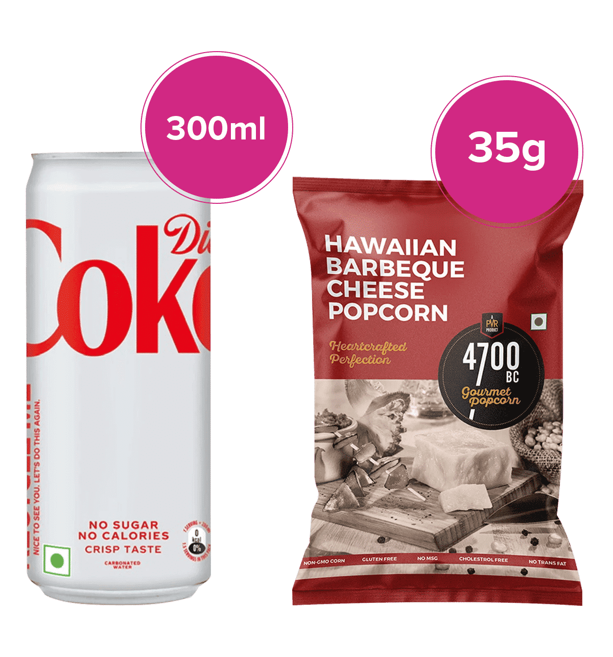 Buy Coca-Cola Diet Coke Can & 4700Bc Hawaiian Barbeque Cheese Popcorn ...