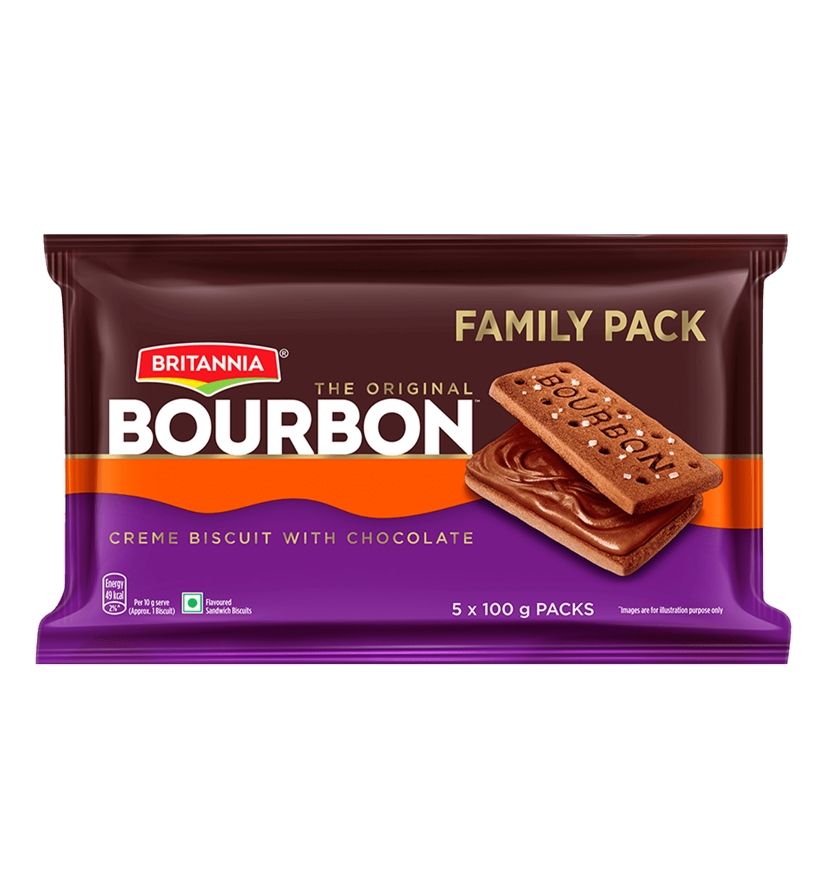 Buy Britannia Britannia The Original Bourbon Creme Biscuit With ...