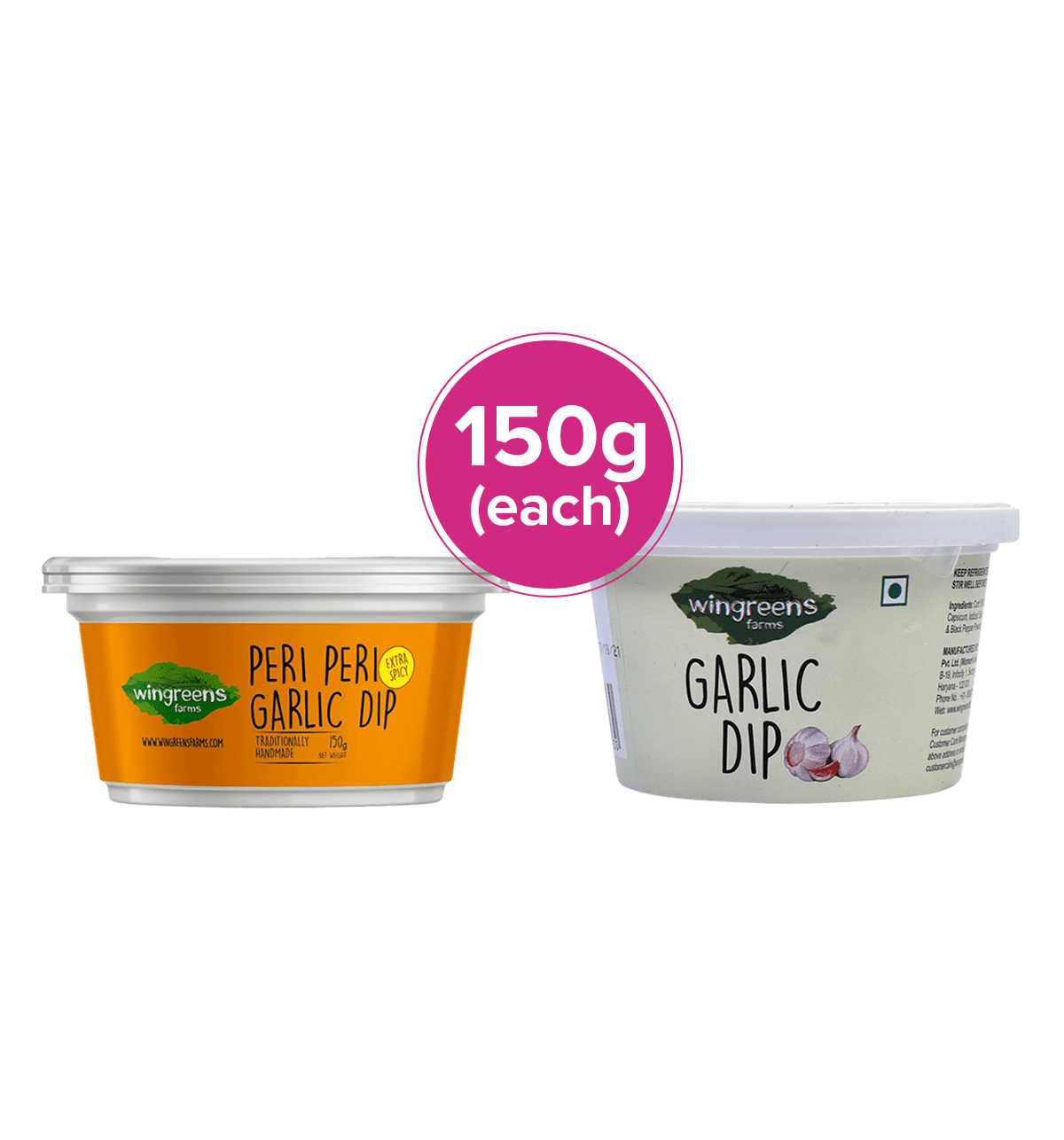 Buy Wingreens Wingreens Party combo - Garlic dip & Peri Peri Garlic ...