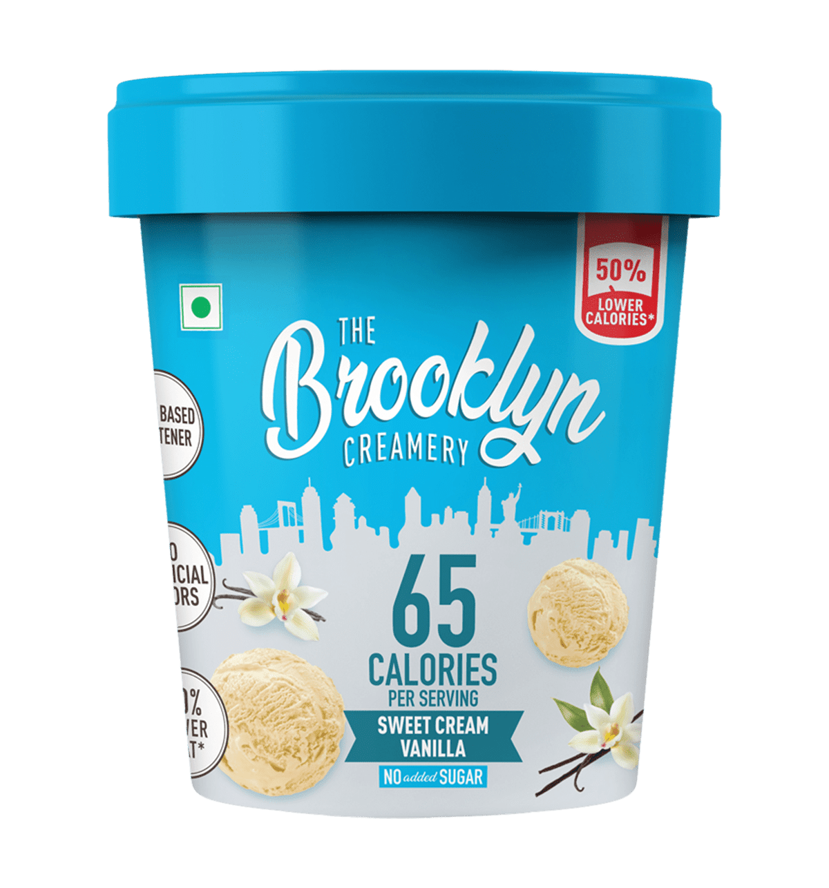 Buy The Brooklyn Creamery Vanilla Low Cal Ice Cream Tub Online (450 ml ...