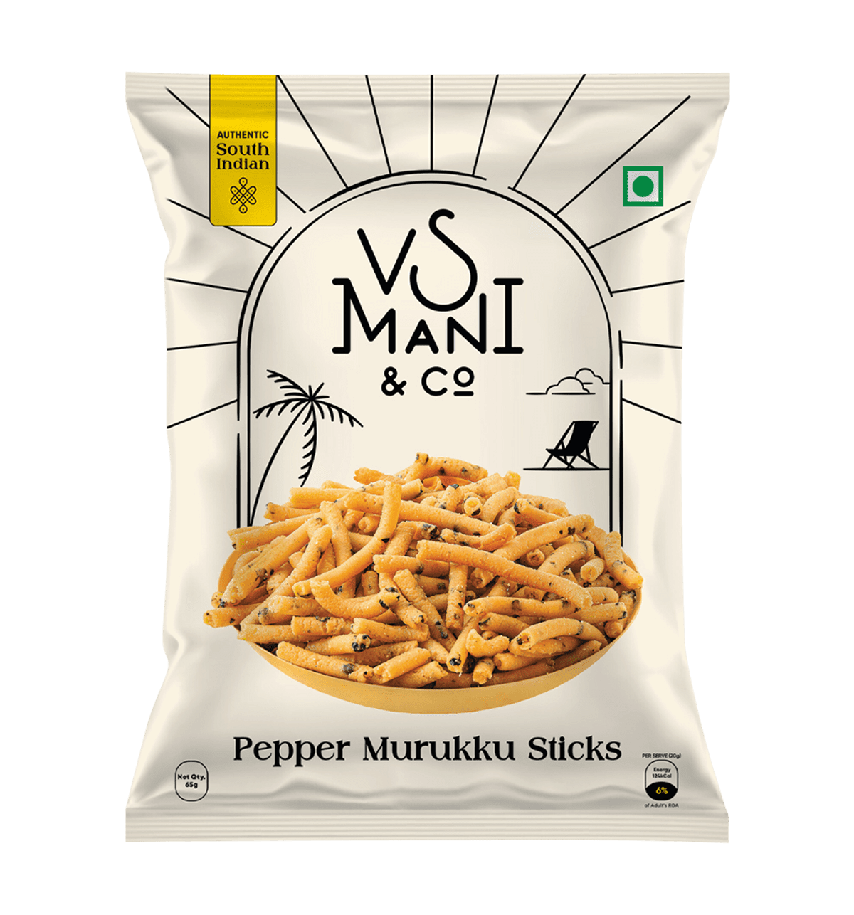 Buy VS Mani & Co. VS Mani & Co. Pepper Murukku 65 g Online At Rs. 60 ...