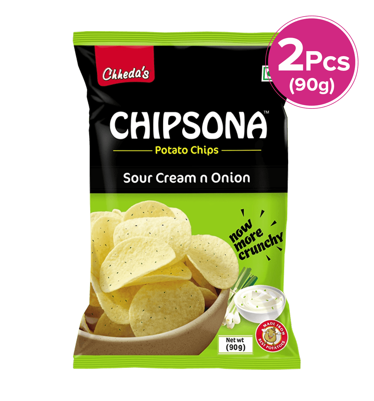 Buy Chheda's Chheda's Chipsona Potato Chips Cream & Onion 2 pieces ...
