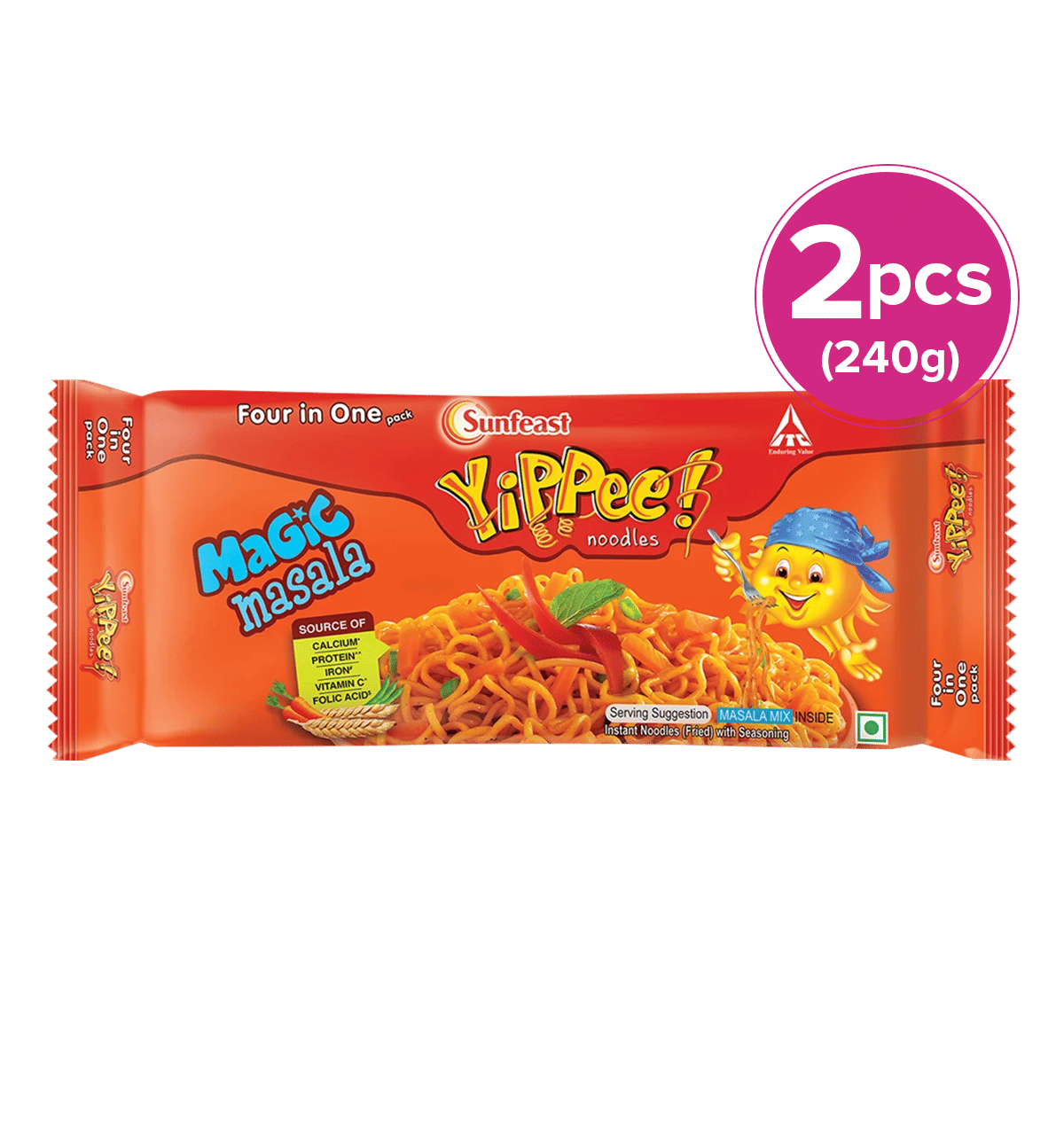 Buy Sunfeast Yippee Noodles - Magic Masala 4 in 1 Pack undefined Online ...