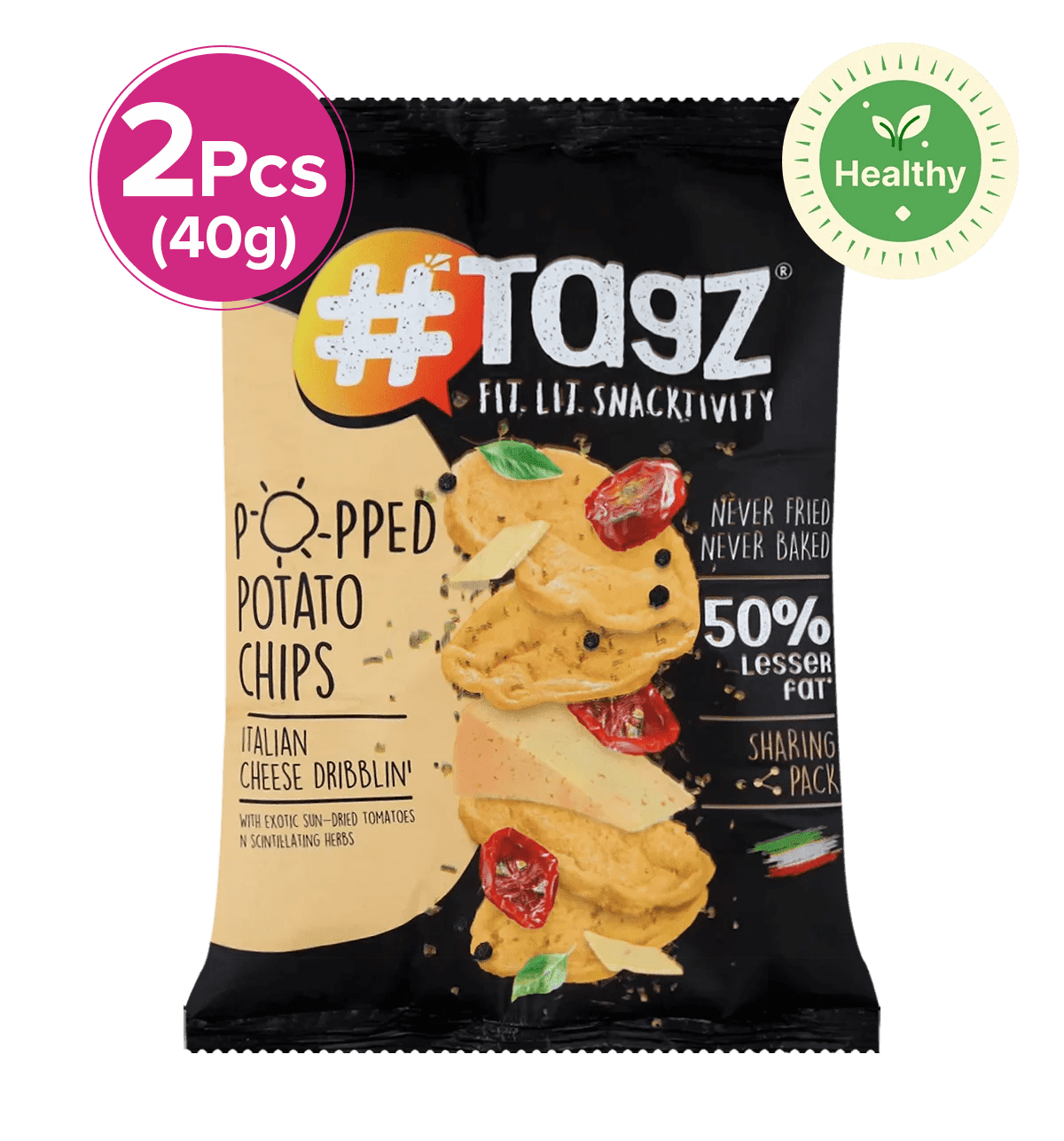 Buy TagZ TagZ Popped Potato Chips Italian Cheese Dribblin 2 pieces ...