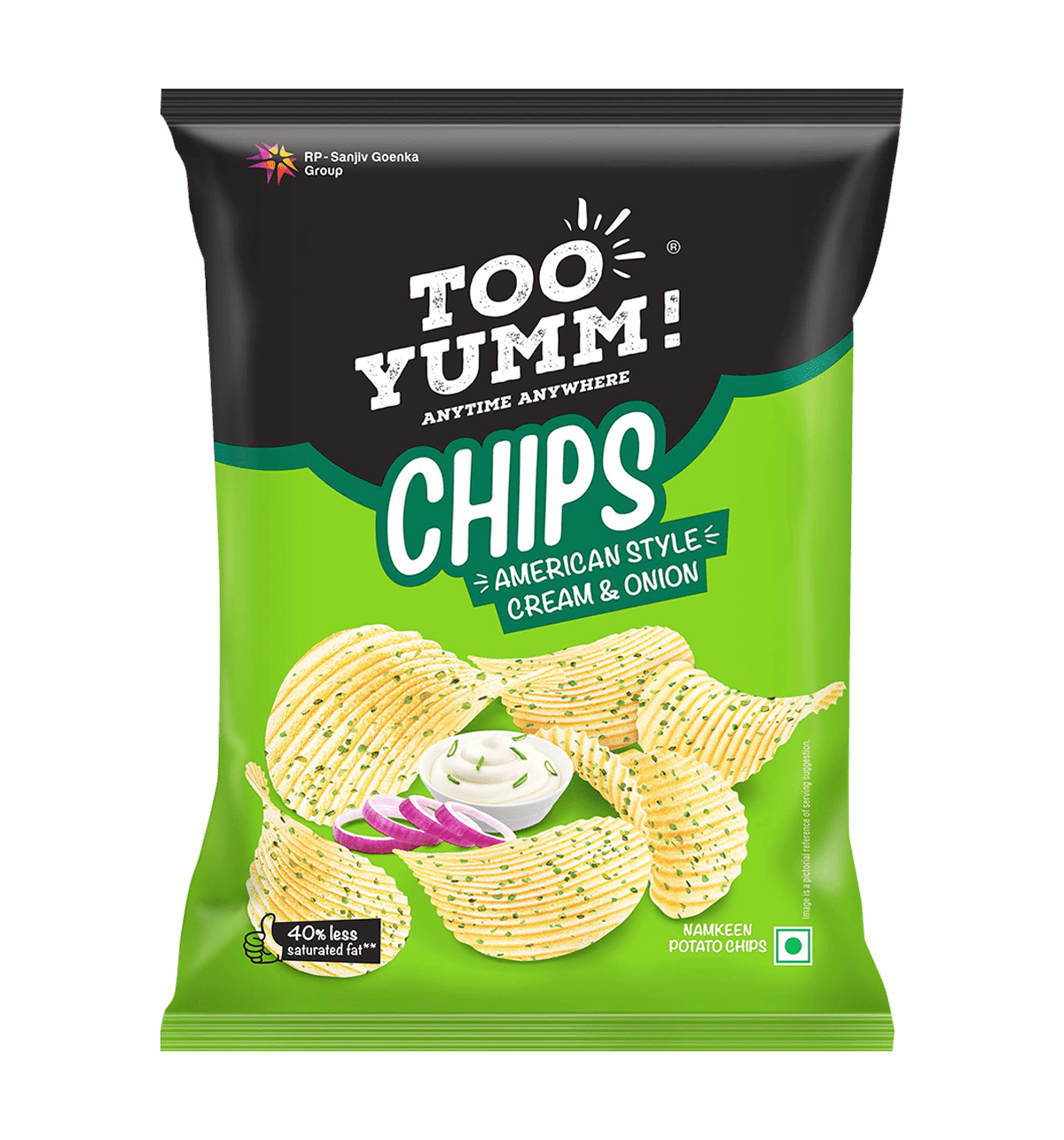 Buy Too Yumm! Too Yumm! Potato Chips American Sour Cream And Onion 92 g ...