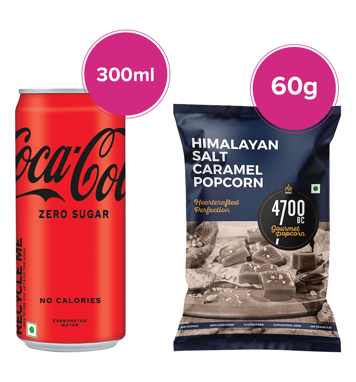 Buy Coca-Cola Coca-Cola Zero Can & 4700Bc Himalayan Salt Caramel ...