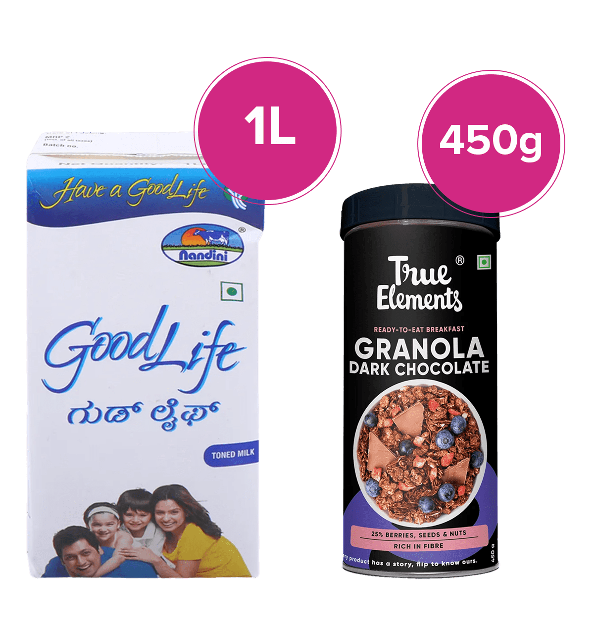 Buy True Elements True Elements Baked Granola Almonds And Dark ...