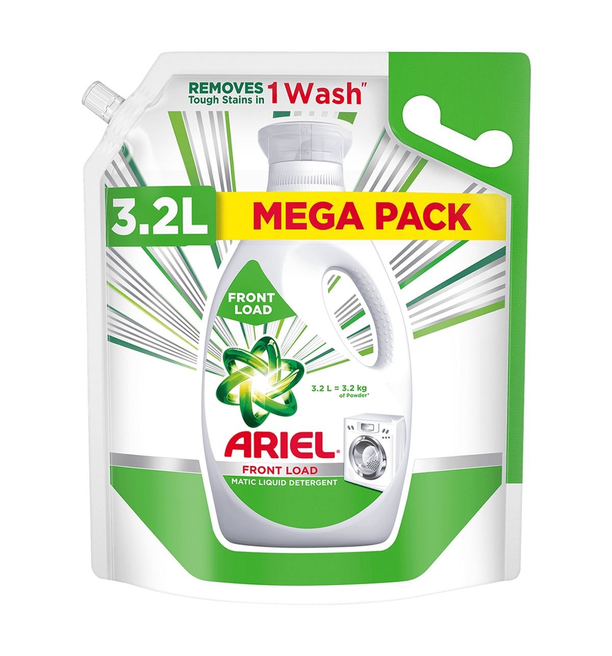 Buy Ariel Ariel Front Load Matic Liquid Detergent 3.2 L Online At Rs ...