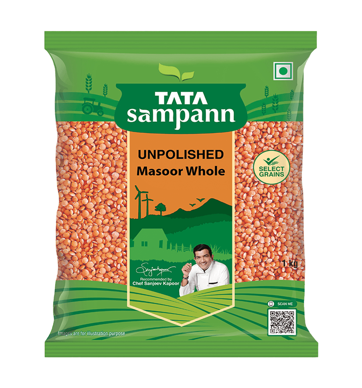 Buy Tata Sampann Tata Sampann Unpolished Masoor Dal Whole 2 pieces ...