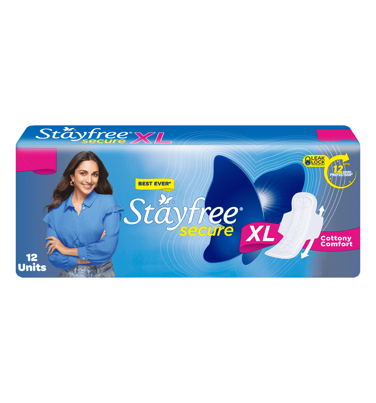 Buy Stayfree Stayfree Secure Cottony Soft Sanitary Pads Extra Large ...