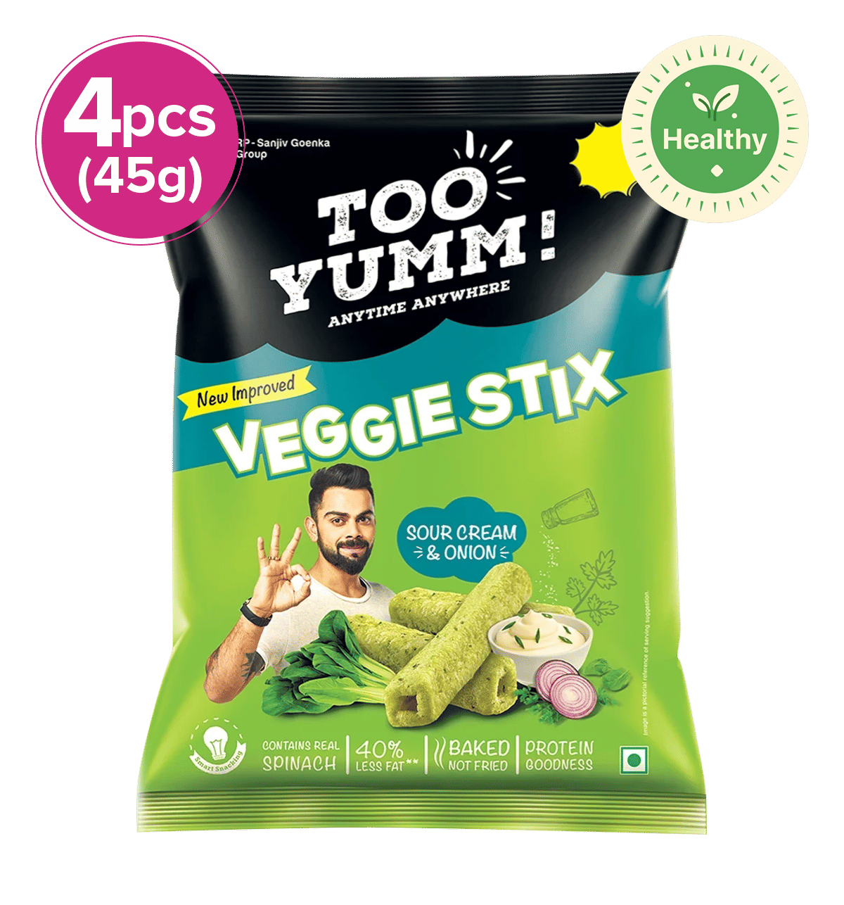 Buy Too Yumm! Veggie Stix Sour Cream & Onion Online (4 pieces) At Best ...