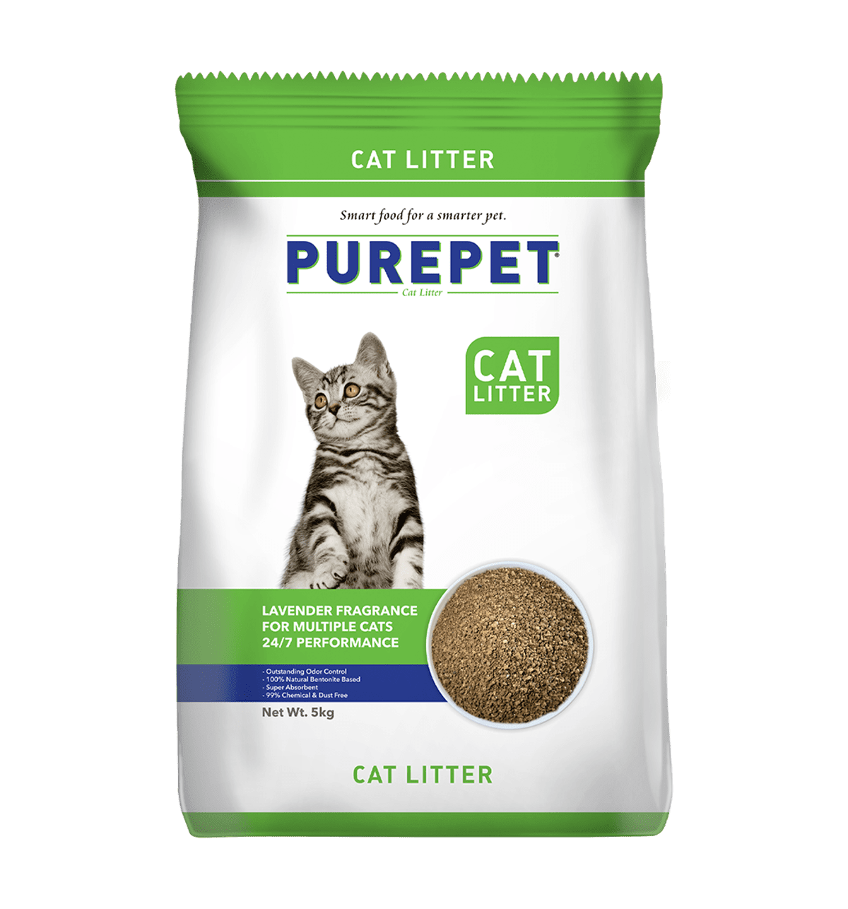 Buy Purepet Purepet Clumping Lavender Fragrance Cat Litter 5 Kg Adult ...