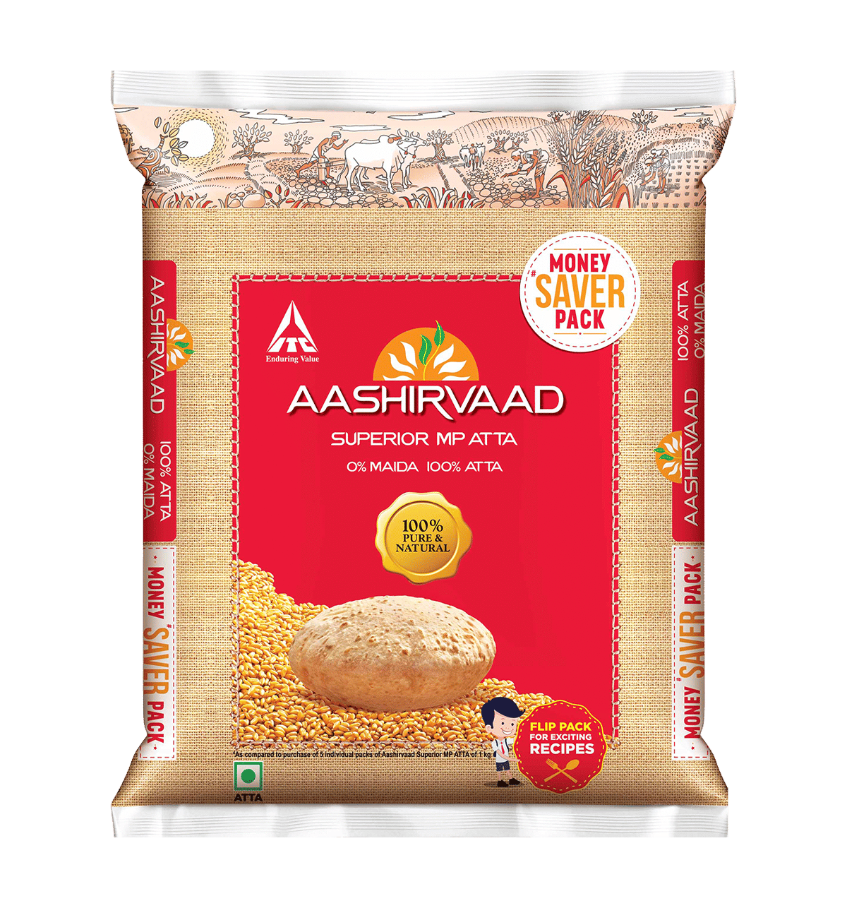 Buy Aashirvaad Aashirvaad Superior MP Atta 10 kg Online At Rs. 603 ...