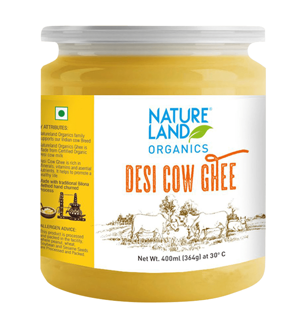 Buy Natureland Organics Natureland Organics Premium Cow Ghee 2 pieces ...