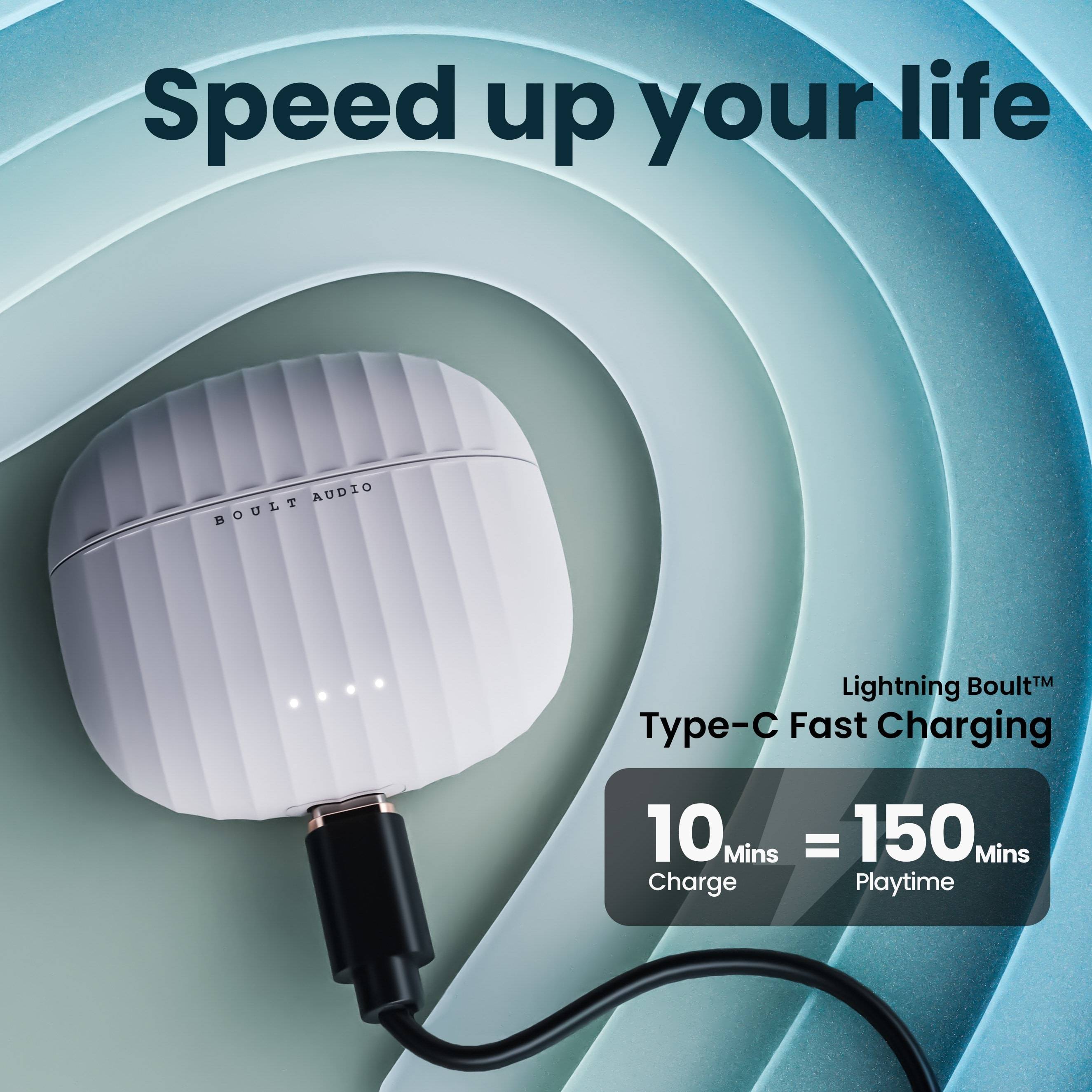 Buy Boult Audio Audio X45 In-Ear Truly Wireless Earbuds With Mic, 40 ...