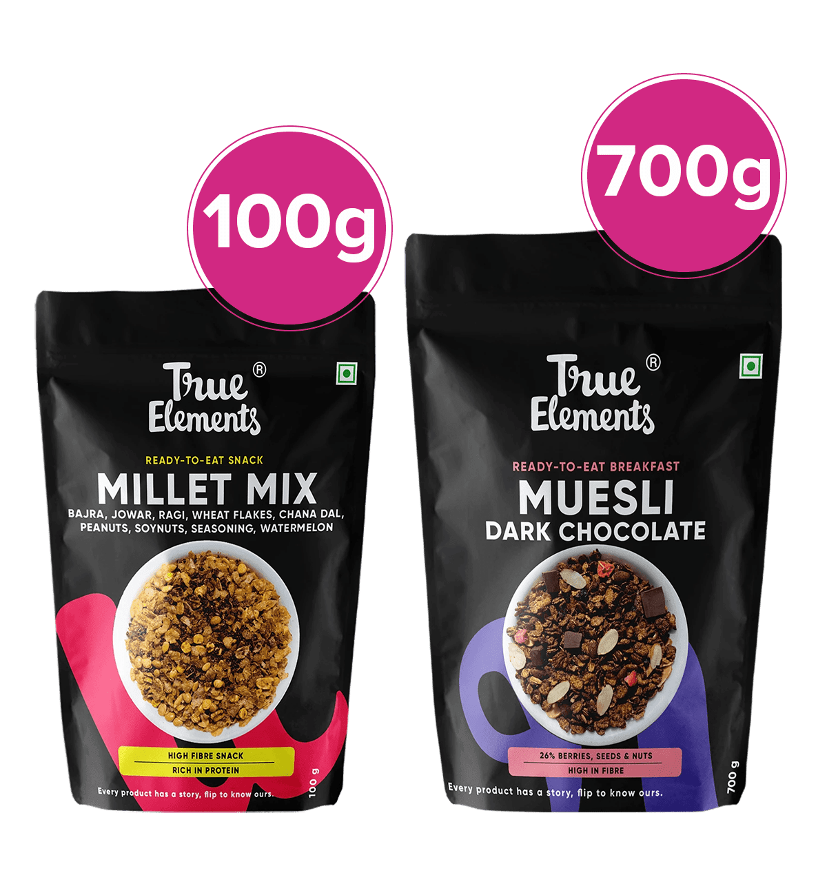 Buy True Elements True Elements Dark Chocolate Muesli & Millet Mix ...