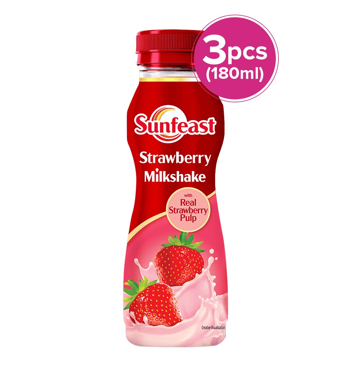 Buy Sunfeast Sunfeast Strawberry Milkshake With Real Strawberry Pulp 3 ...