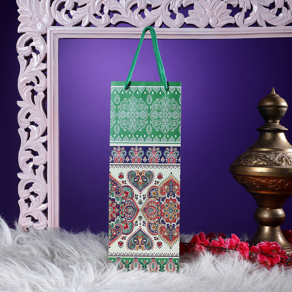 Buy Paper Bag- Wine Bottle (Design 1) 1 Piece Online At Rs. 149 ...