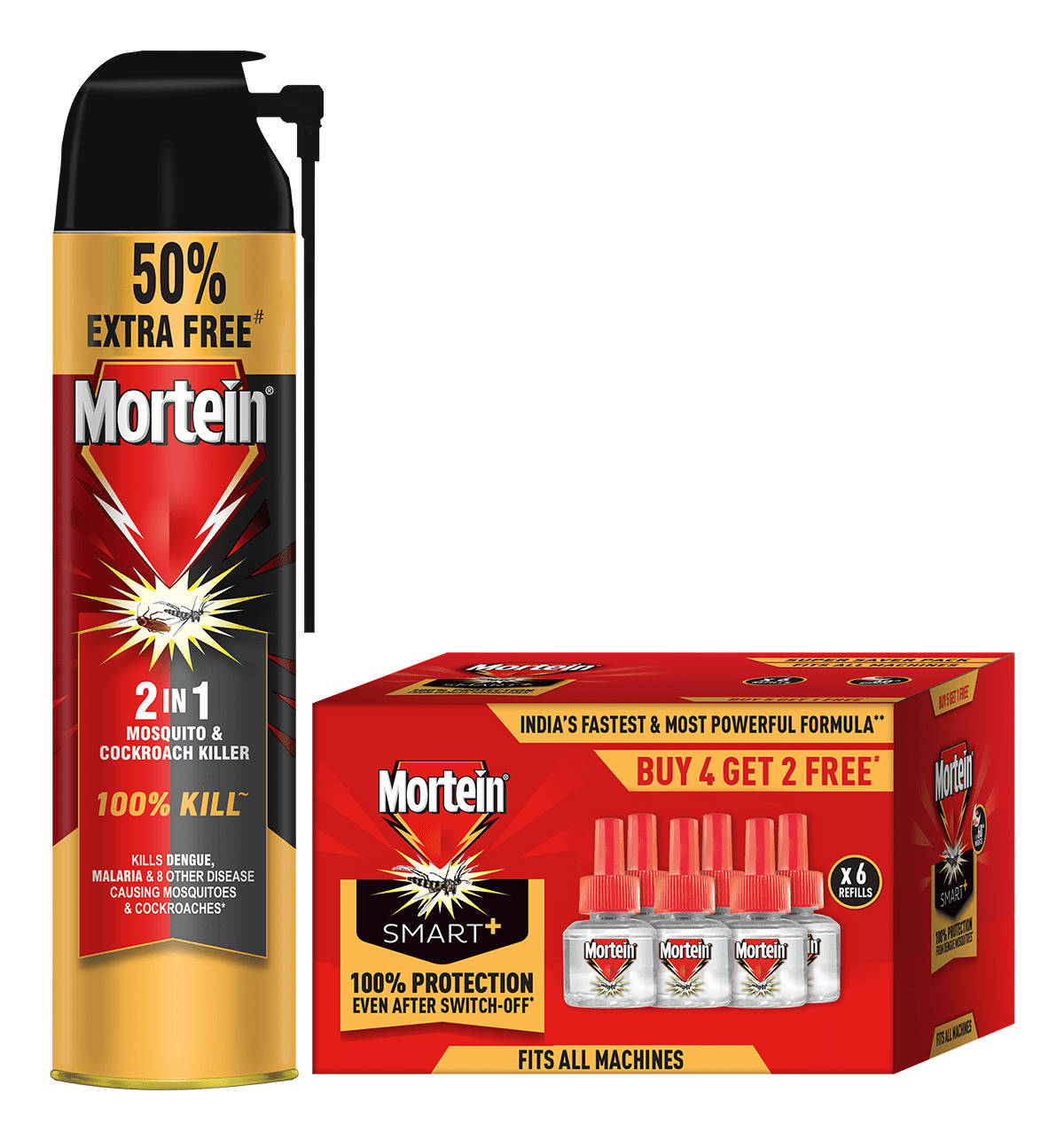 Buy Mortein Liquid Vaporizer Refill & 2-In-1 Mosquito And Cockroach ...