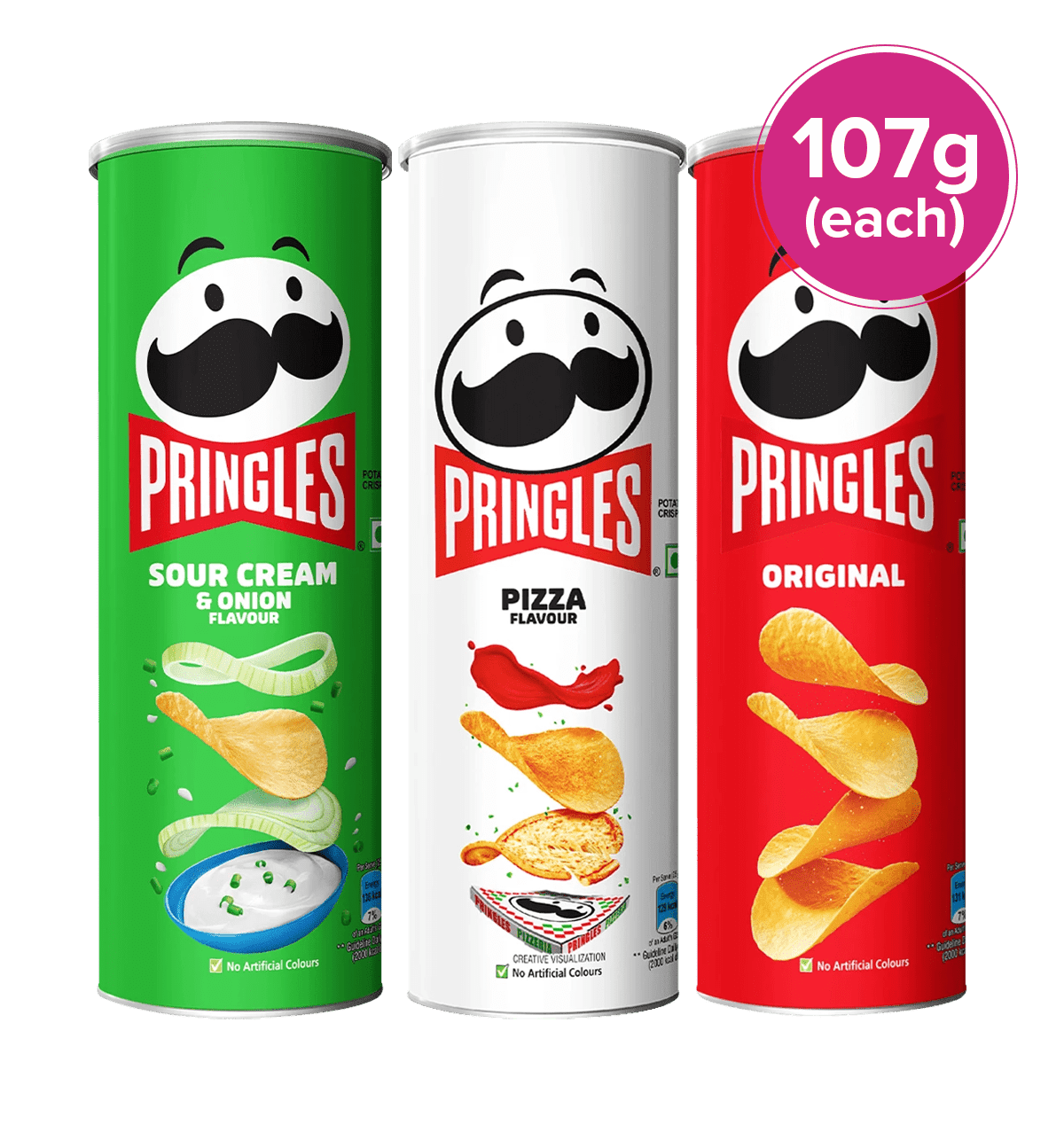 Buy Pringles Pringles Potato Chips Original + Sour Cream & Onion ...