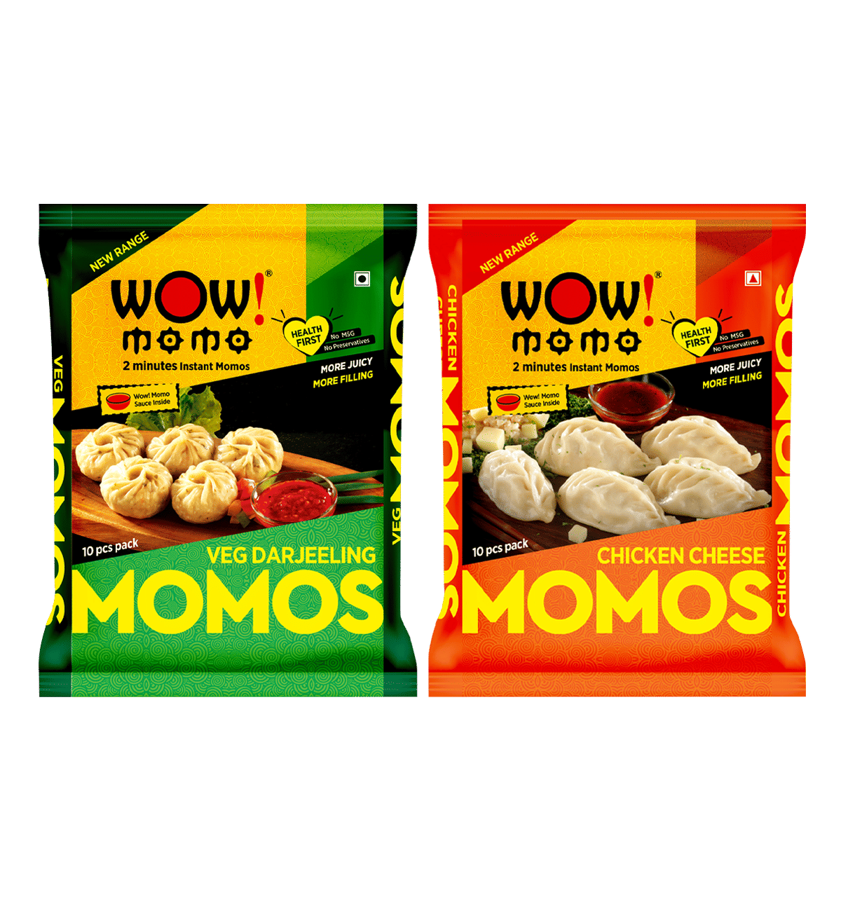Buy Wow! Momo Wow! Veg Darjeeling Momos & Wow! Chicken Cheese Momos ...