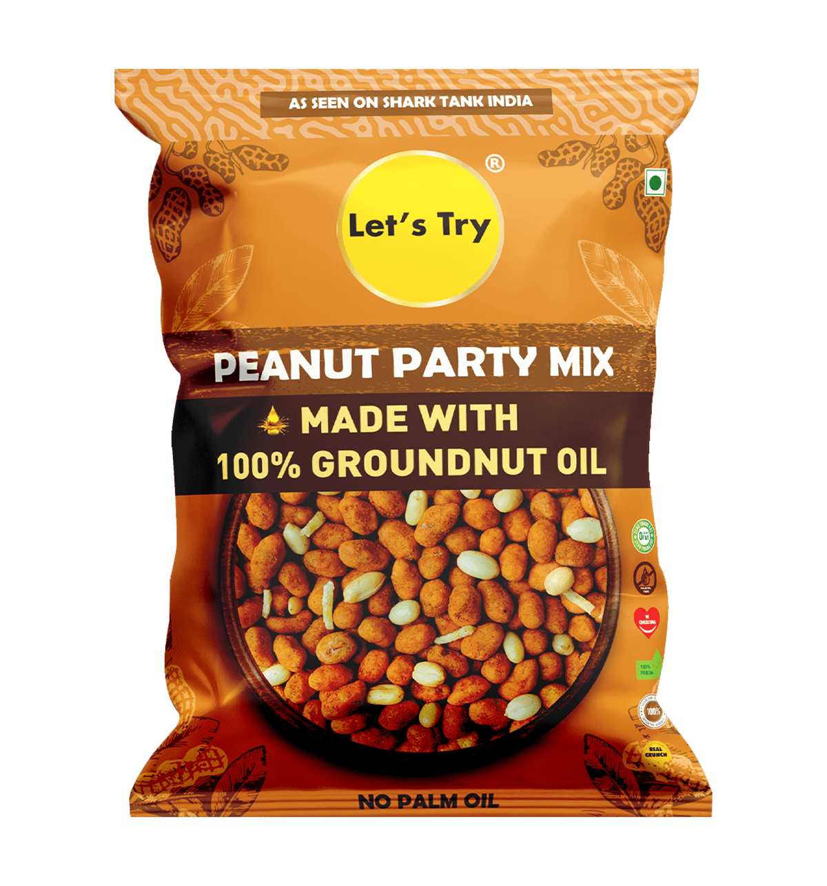 Buy Let's Try Let's Try Peanut Party Mix, Made In Groundnut Oil 200 g ...