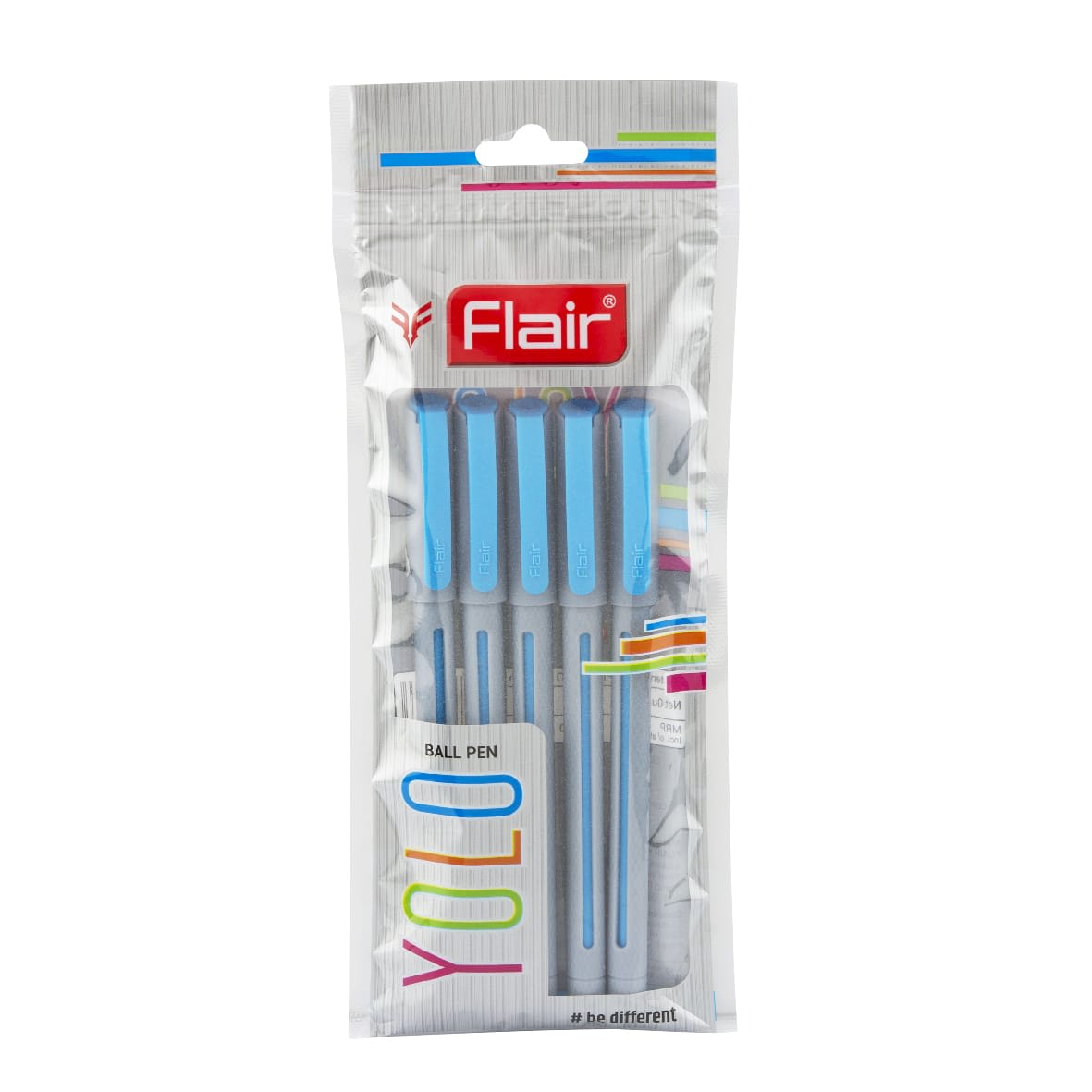 Buy Flair Flair 5 Pieces Blue Yolo Ball Pen 1 pack Online At Rs. 50 ...