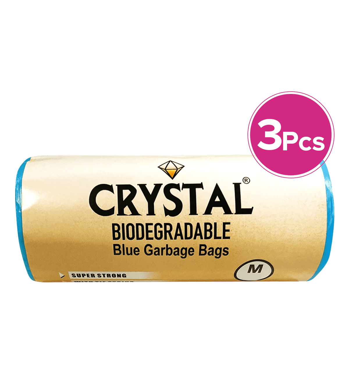 Buy Crystal Crystal Blue Garbage Bag Roll (M- 19 X 21) 3 pieces Online ...