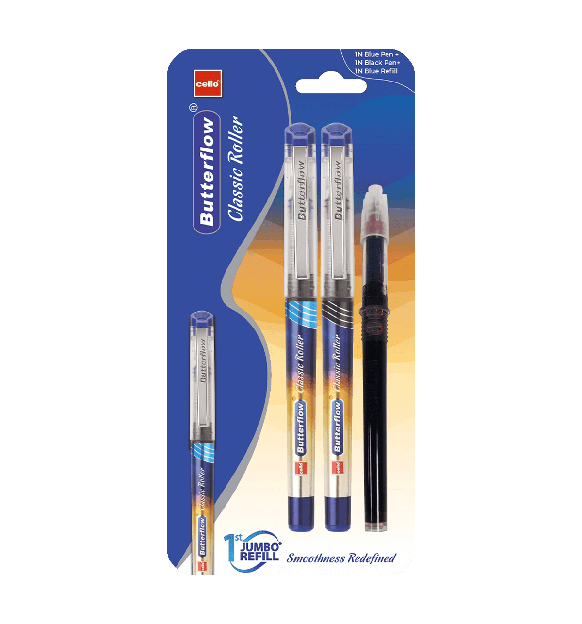 Buy Cello Cello Butterflow Classic Roller Pens With Refill 1 pack ...