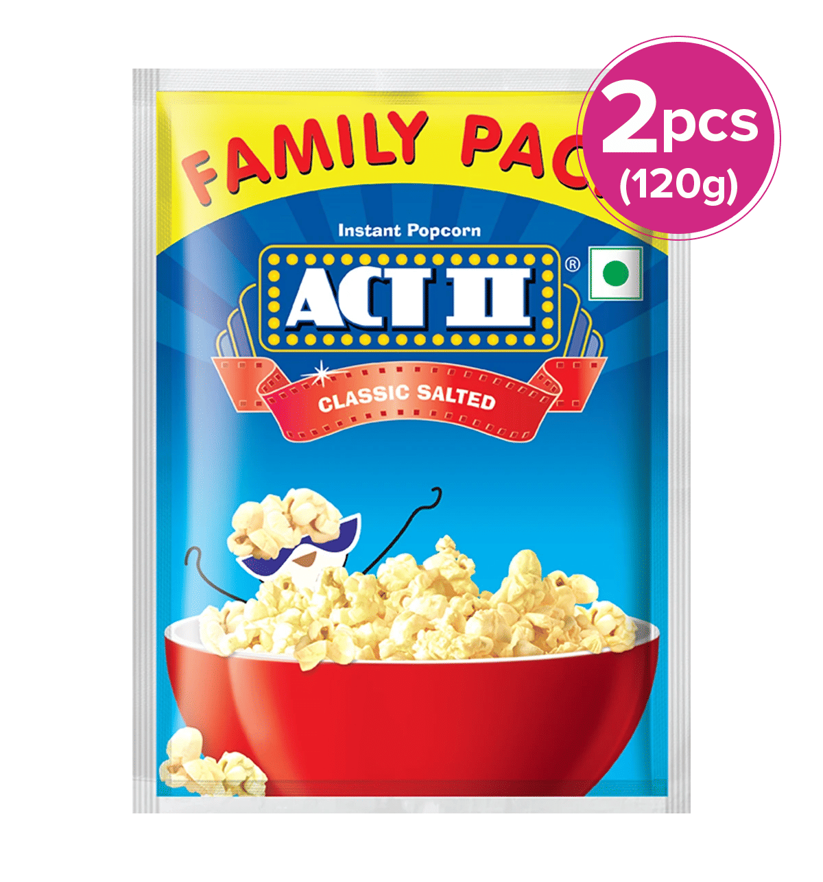 Buy Act II Instant Popcorn - Classic Salted Family Pack Online (3 ...
