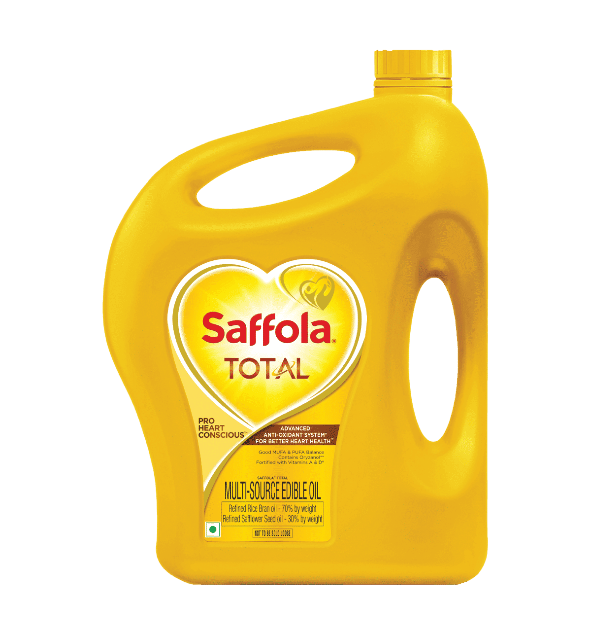 Buy Saffola Total Refined Cooking Oil Blend Of Rice Bran & Safflower ...