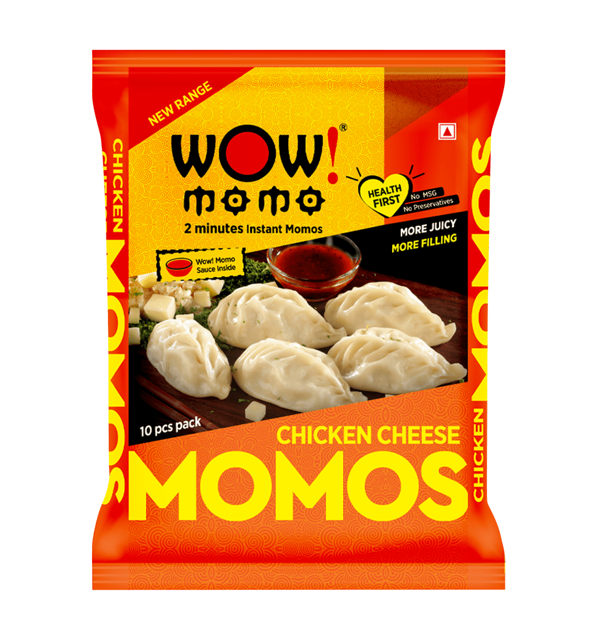 Buy Wow! Momo Wow! Momo Chicken Cheese Momos 10 pieces Online At Rs ...