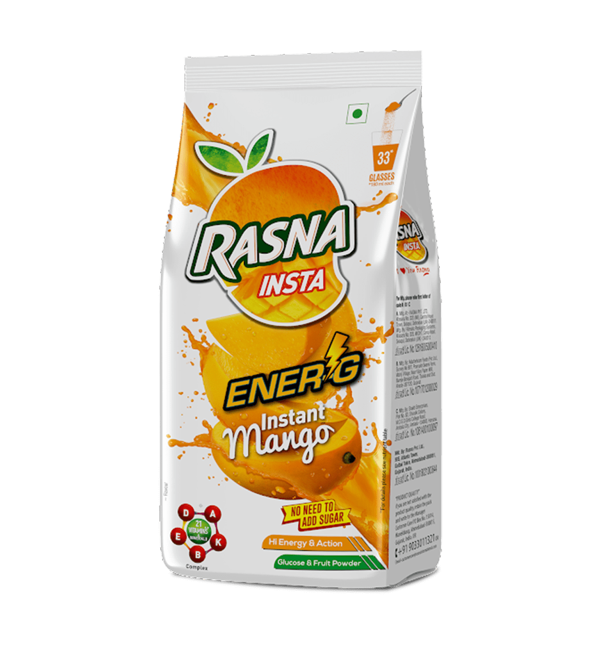 Buy Rasna Rasna Fruit Plus Insta Polypouch Mango 750 g Online At Rs. 300 | Instant Delivery