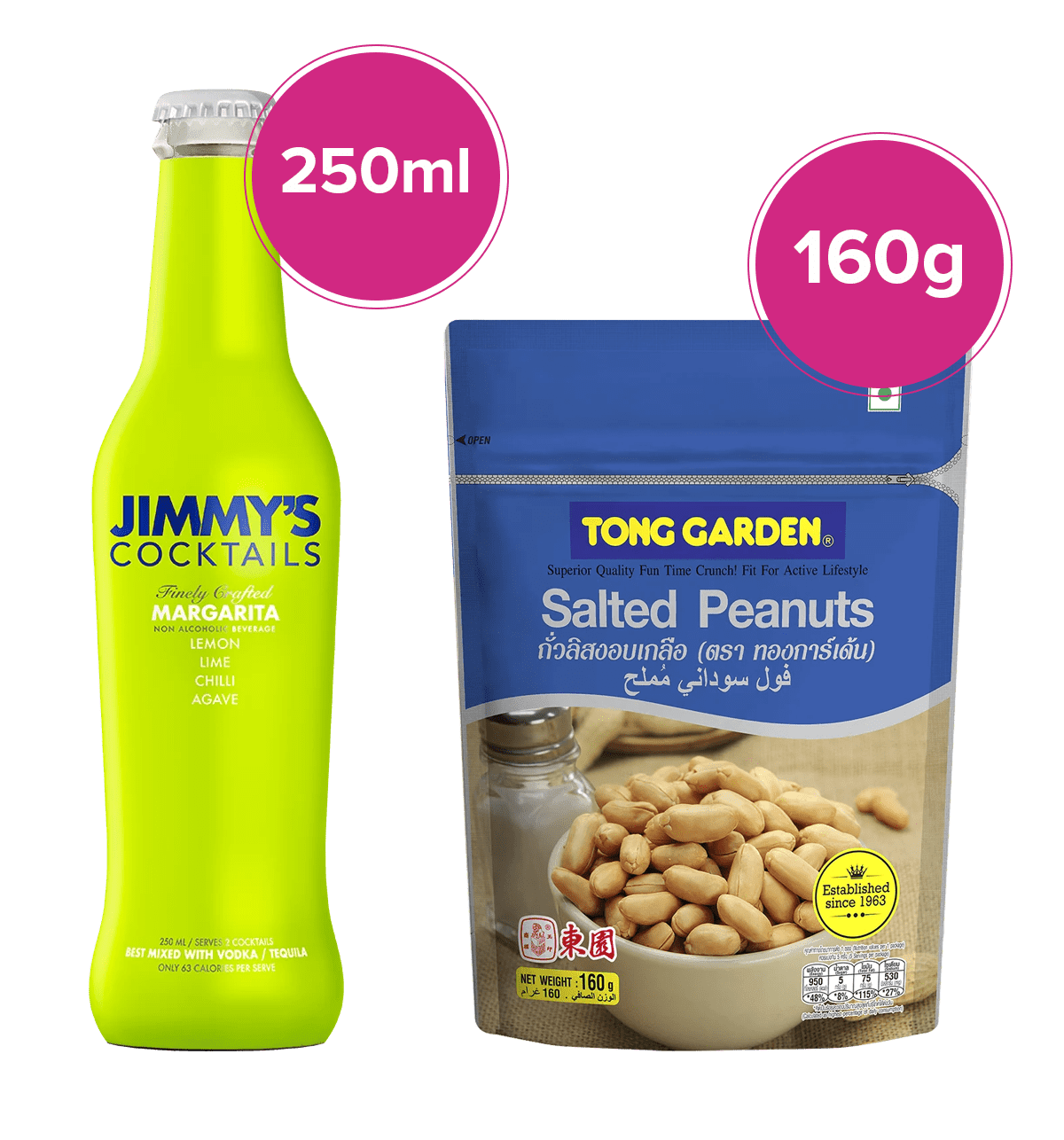 Buy Tong Garden Tong Garden Salted Peanuts 160Gm And Jimmy Cocktail ...