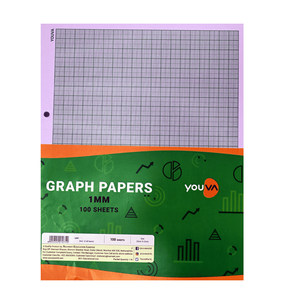 Buy Navneet Youva Navneet Youva Graph (1Mm) 100 Sheet 100 Sheets Online ...
