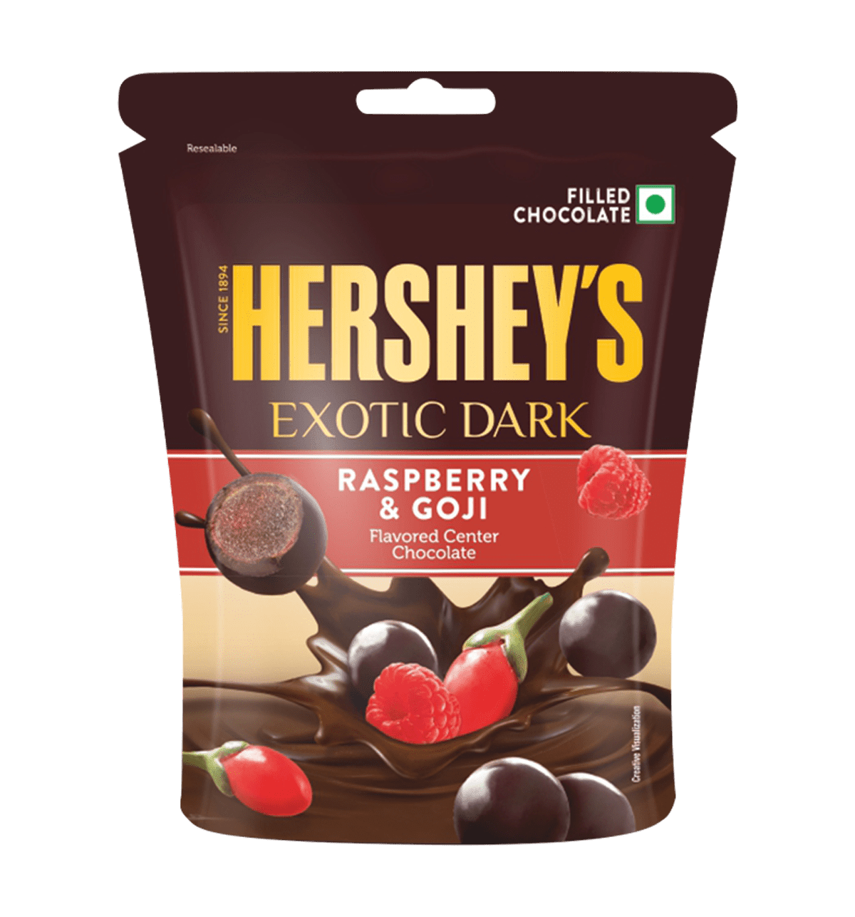 Buy Hershey's Exotic Dark Raspberry & Goji Chocolate Online (2 pieces ...