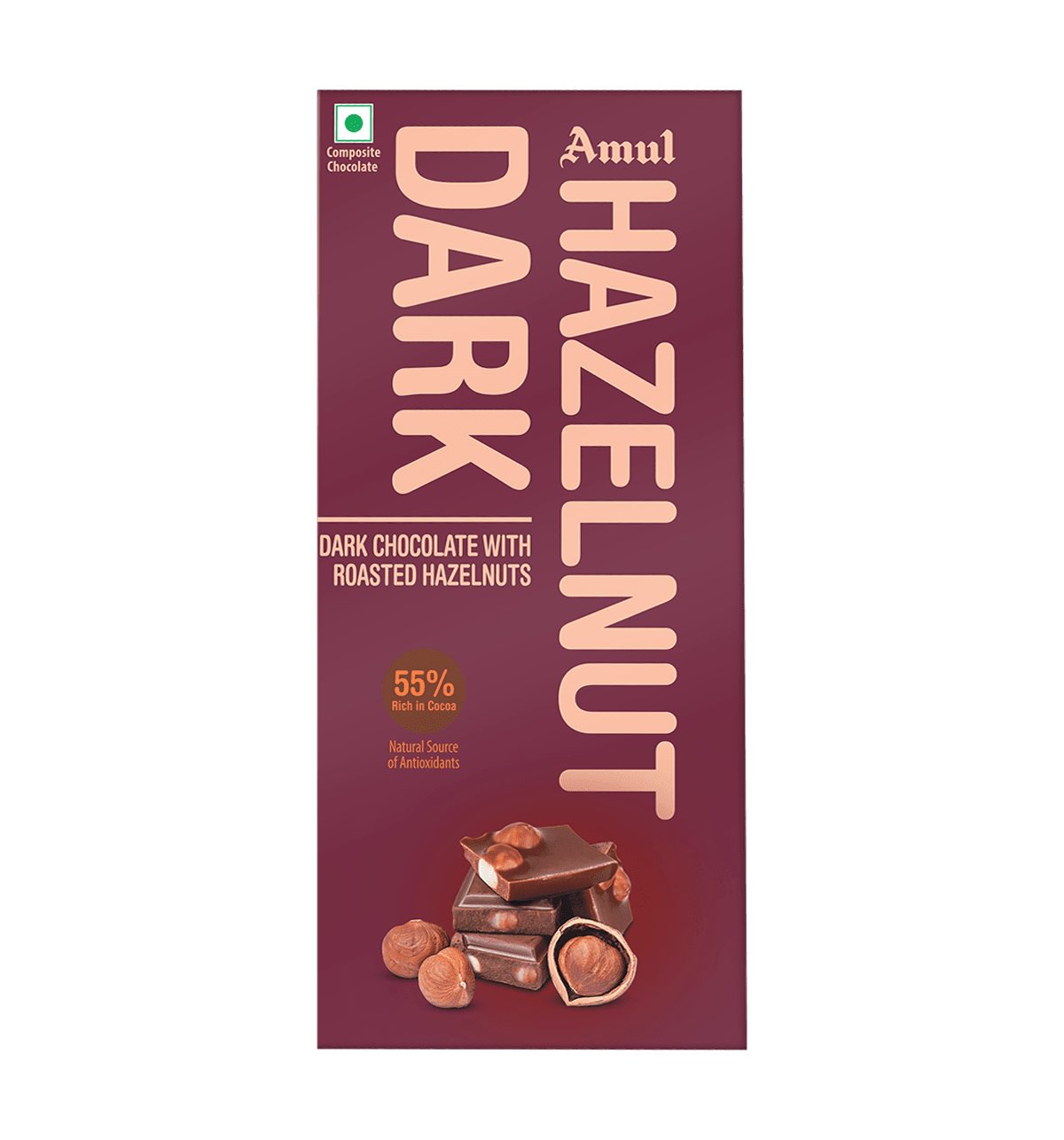 Buy Amul Hazelnut Dark Chocolate Online (150 g) At Best Price