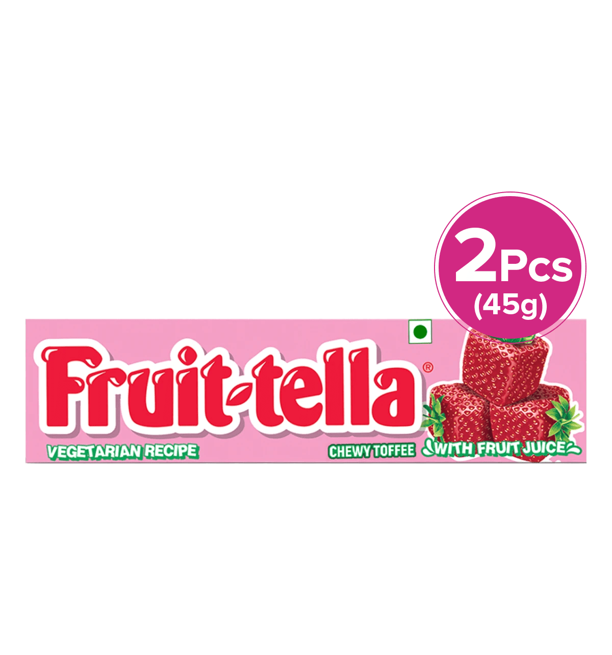 Buy Fruittella Fruit-tella Strawberry Flavour Chewy Toffee Stick 2 pieces Online At Rs. 70 ...