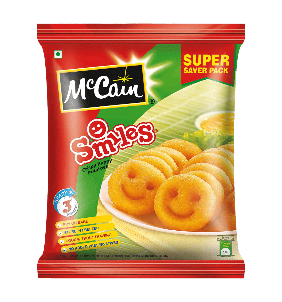 Buy Mccain Mccain Smiles 1250 g Online At Rs. 400 | Instant Delivery