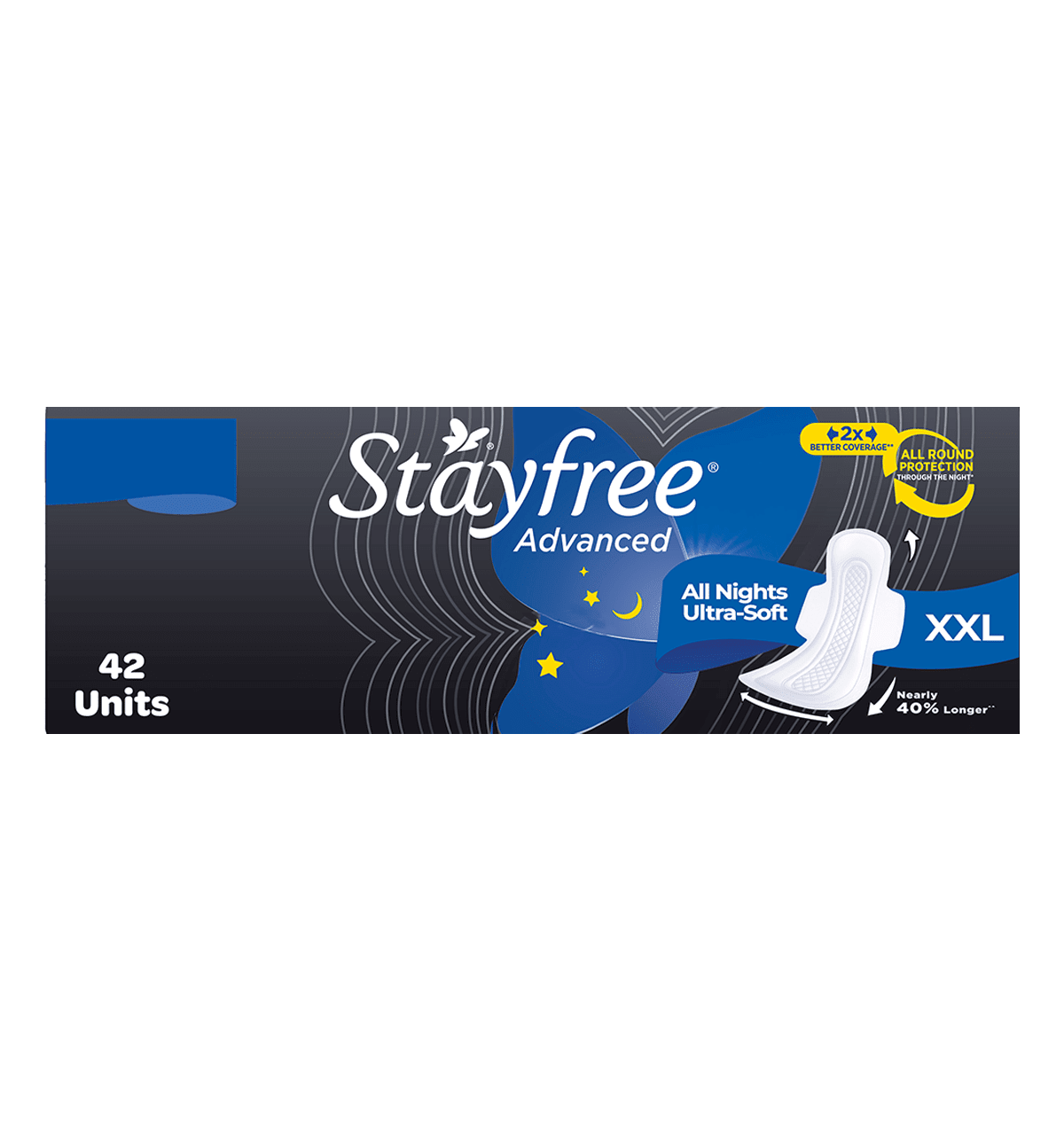 Buy Stayfree Stayfree Advanced All Night Ultra-Soft Xxl (42'S) 42 ...