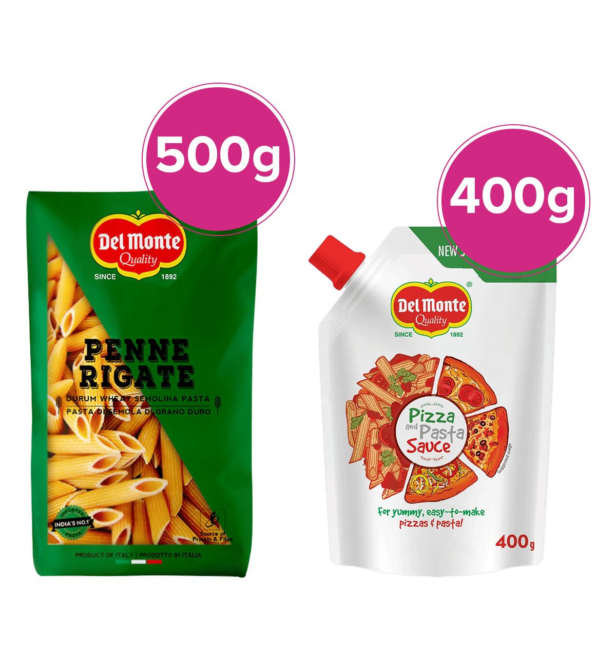Buy Del Monte Del Monte Penne Rigate Pasta & Del Monte Pizza-Pasta ...