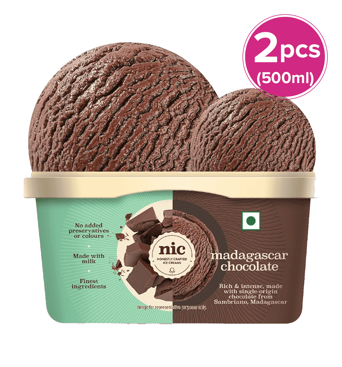 Buy NIC Ice Cream NIC Ice CreamMadagascar Ice Cream 2 pieces Online At ...
