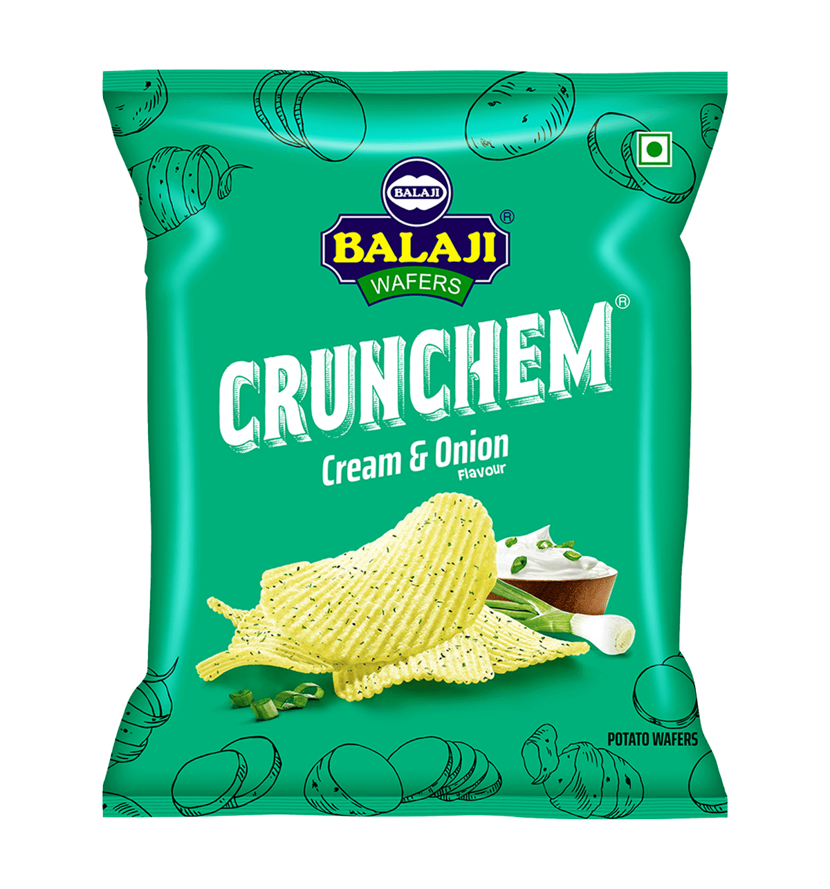 Buy BALAJI BALAJI Cream & Onion Potato Wafers 150 g Online At Rs. 40 ...