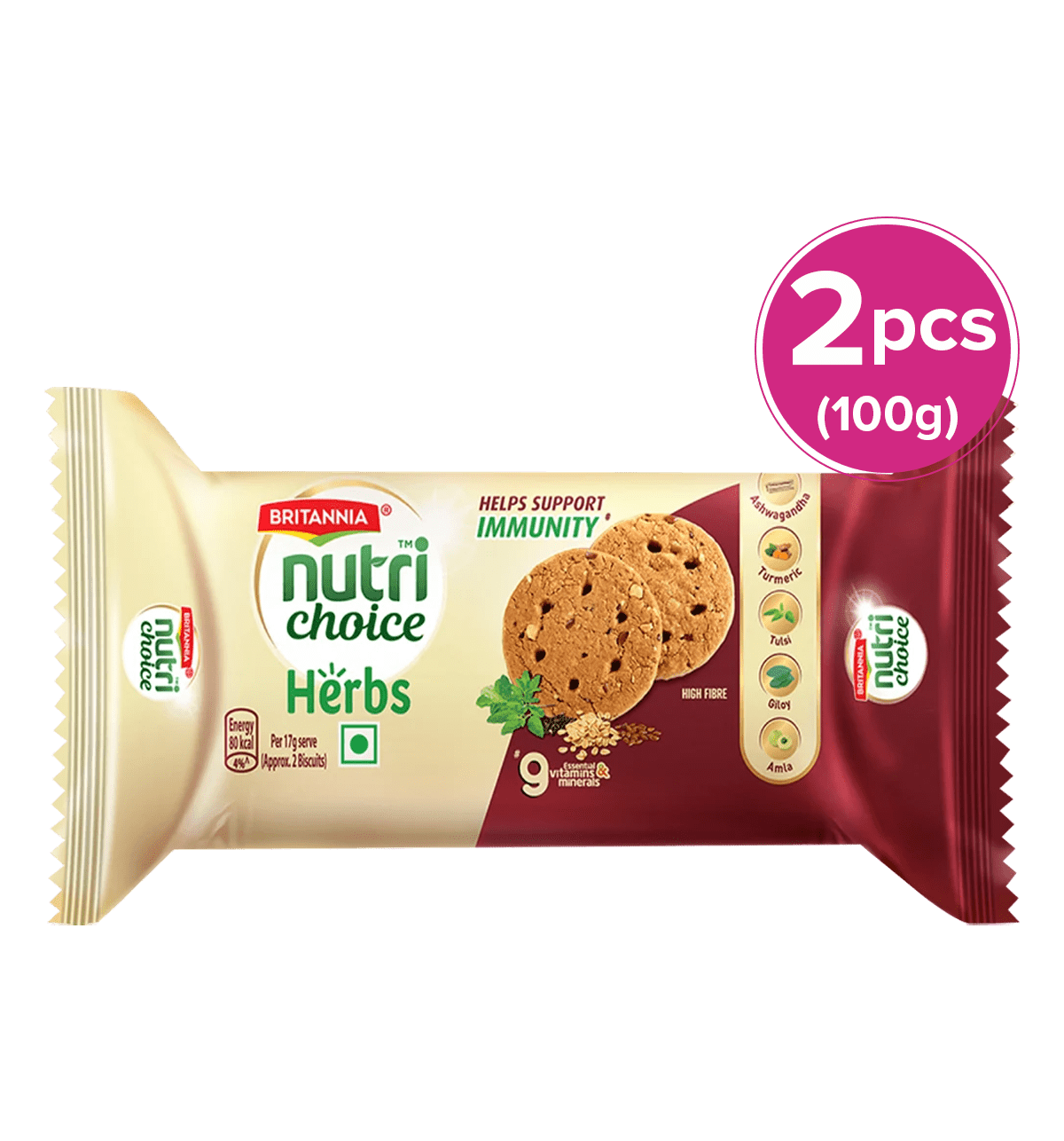 Buy Britannia Nutrichoice Herbs Online (2 pieces) At Best Price