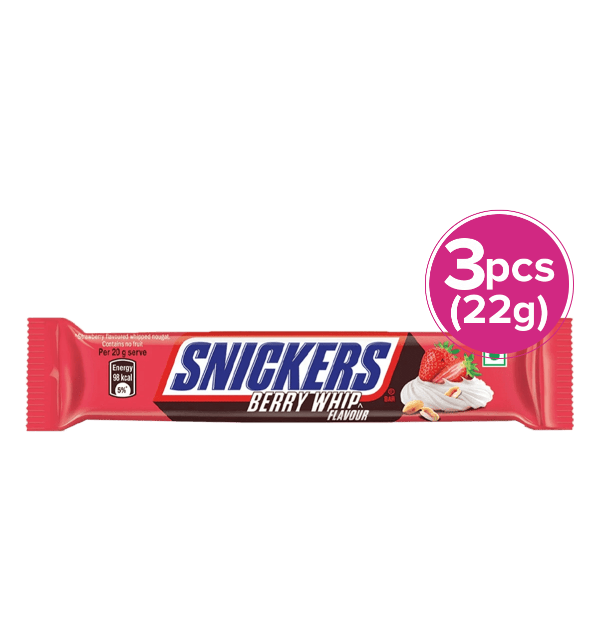 Buy Snickers Snickers Berry Whip Creamy Chocolate Bar 40 g Online At Rs ...